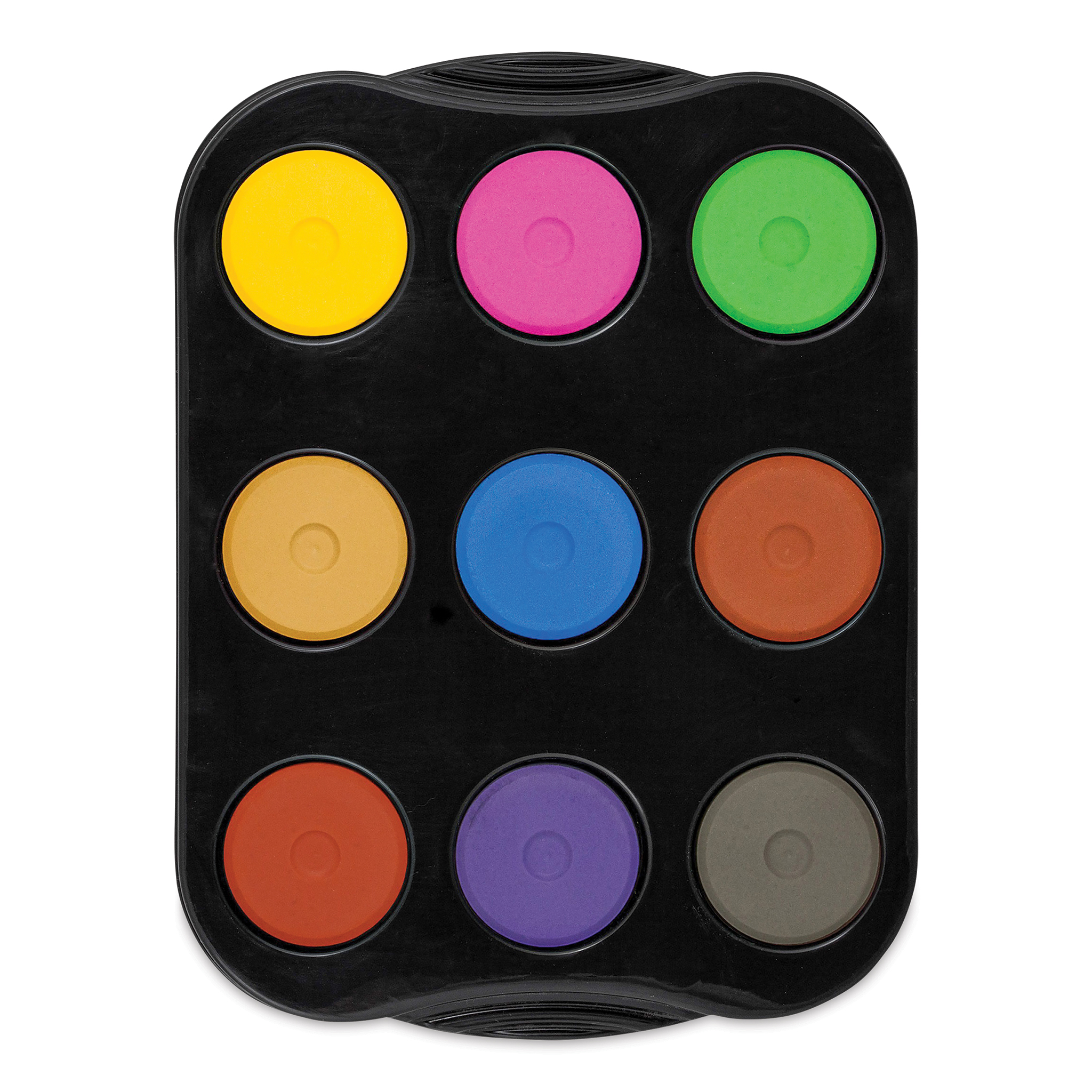 Richeson Tempera Cakes - Set of 9 with Tray, More Colors, Mini Cakes ...