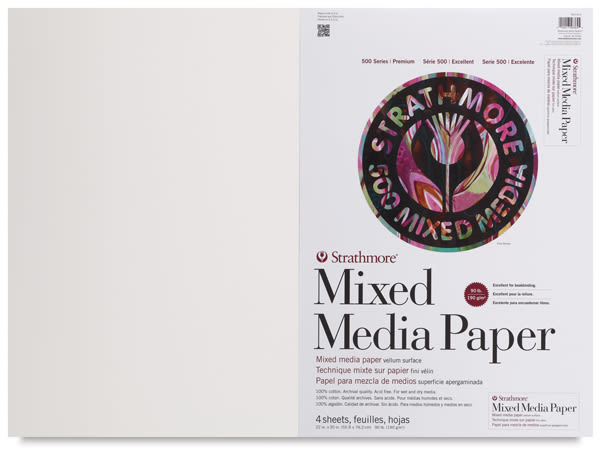 Strathmore 500 Series Mixed Media Sheets - 22" x 30", 1 Sheet | BLICK ...