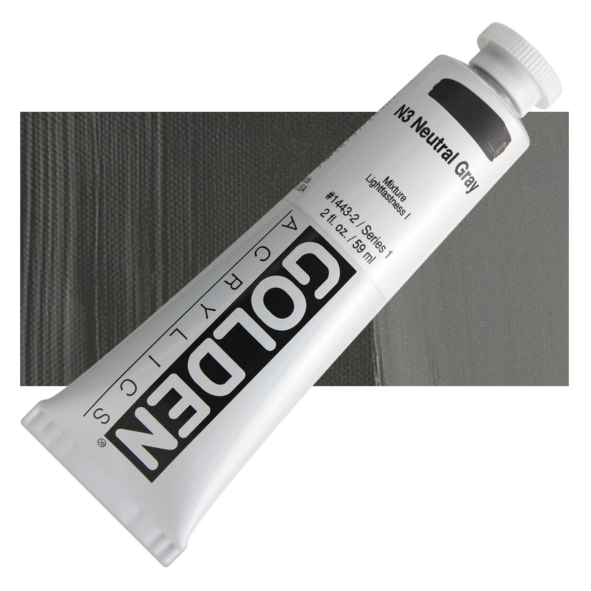 Golden Heavy Body Artist Acrylics - Neutral Gray N3, 2 oz Tube | BLICK ...