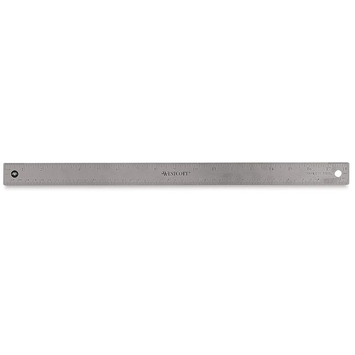 Westcott Flexible Stainless Steel Ruler - 18", Flexible | BLICK Art ...