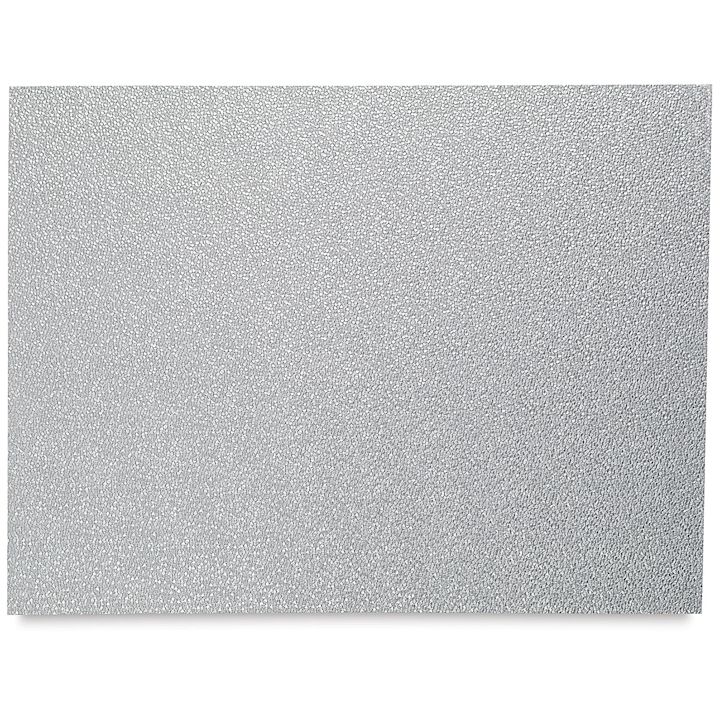 Black Ink Embossed Pebble Paper - 22" x 30", Soft Metallic Silver ...