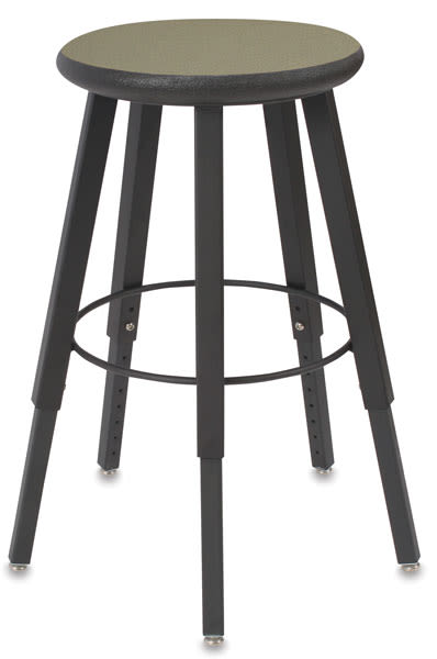 WB Mfg Solid Welded Stool - Adjustable 18" to 28", 5 Legs, Grey Nebula ...