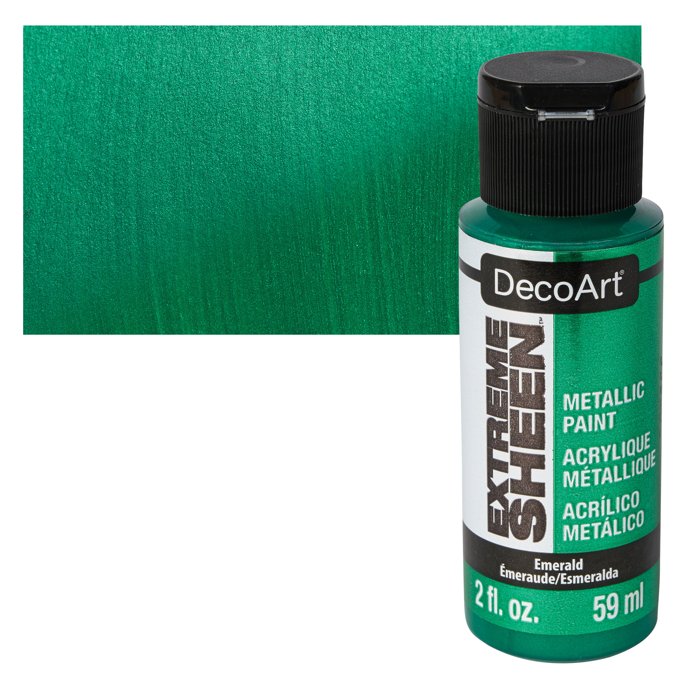 DecoArt Extreme Sheen Metallic Acrylic Paint - Emerald, 2 oz | BLICK ...
