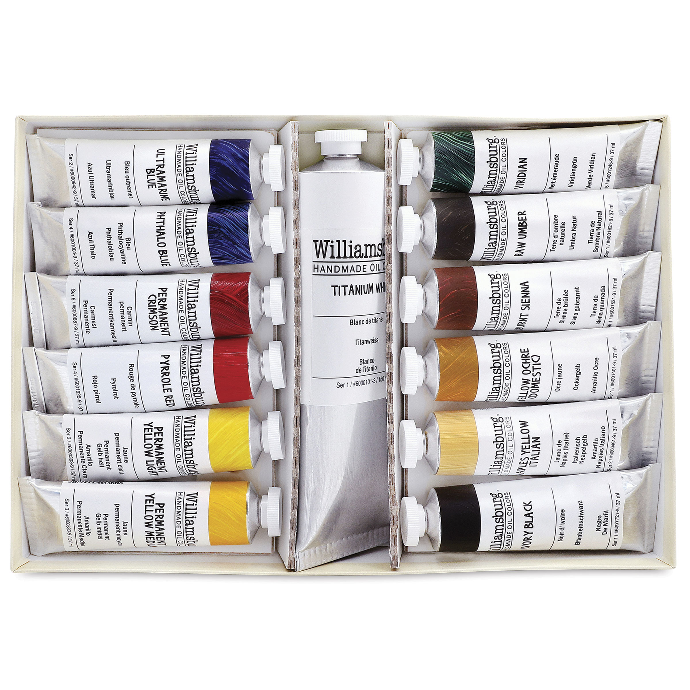 Williamsburg Handmade Oil Paints - Basic Painting Set, Set of 13 colors ...
