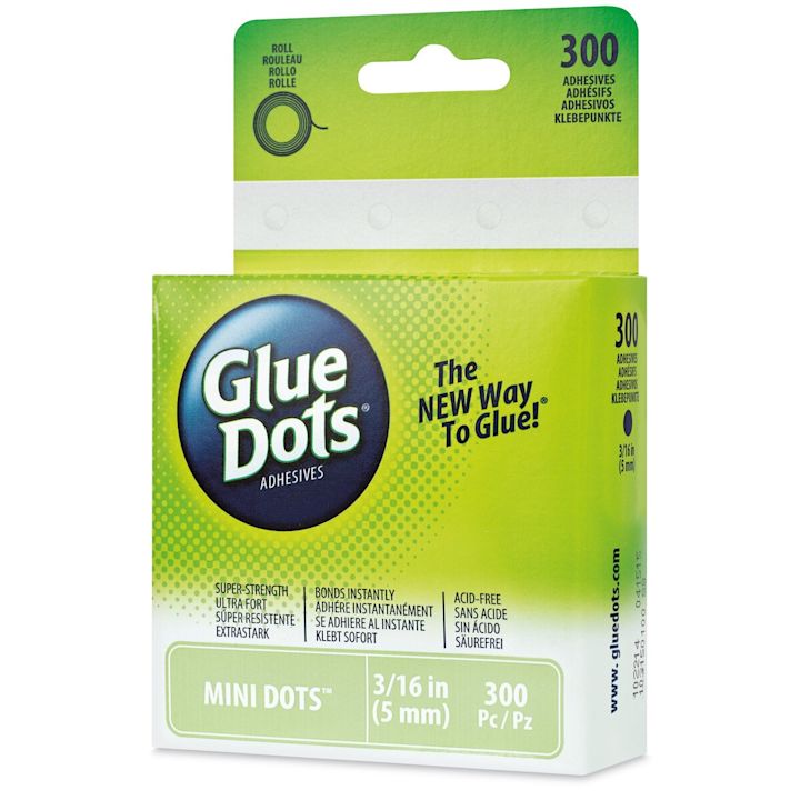 Glue Dots Mini Glue Dots - 3/16", Pkg of 300 | BLICK Art Materials