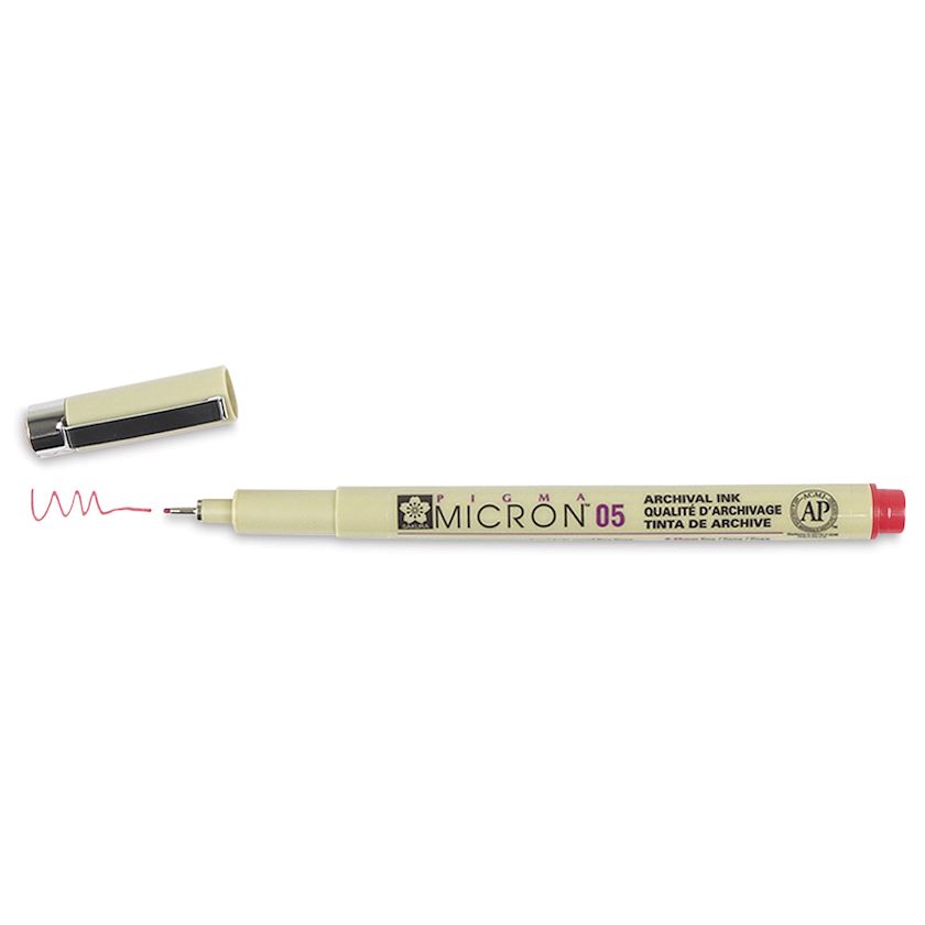 Sakura Pigma Micron Pen - Red, 05 | BLICK Art Materials