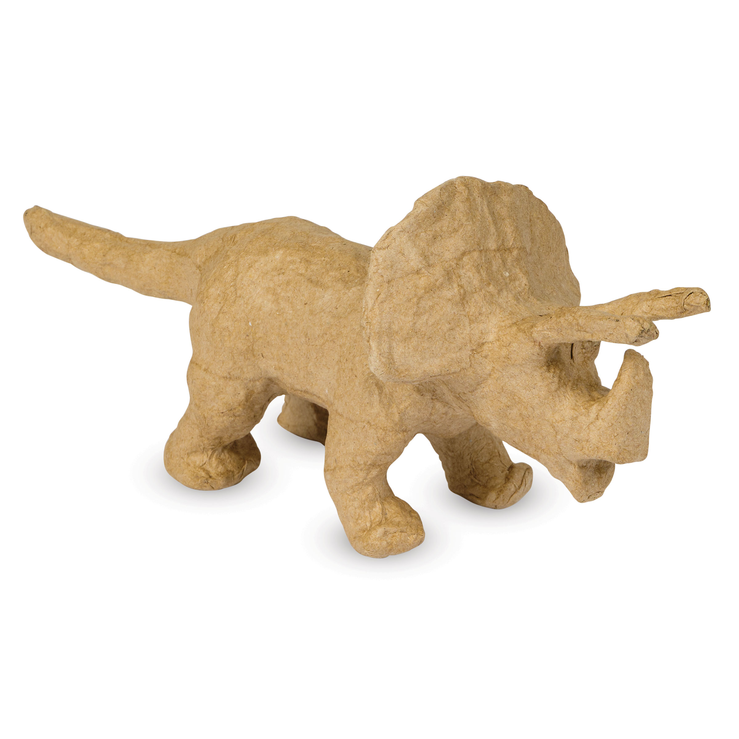 DecoPatch Small Paper Mache Animal - Triceratops | BLICK Art Materials