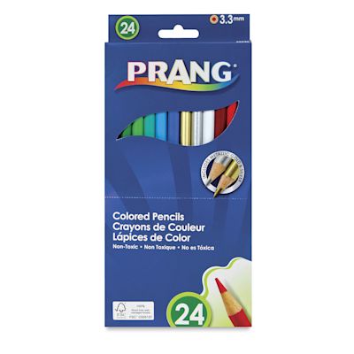 Prang Colored Pencil Set - Assorted Colors, 3.3 mm Core, Set of 24 ...