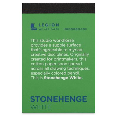 Legion Stonehenge Drawing Paper Pad - 2-1/2" x 3-3/4", White, 15 Sheets ...