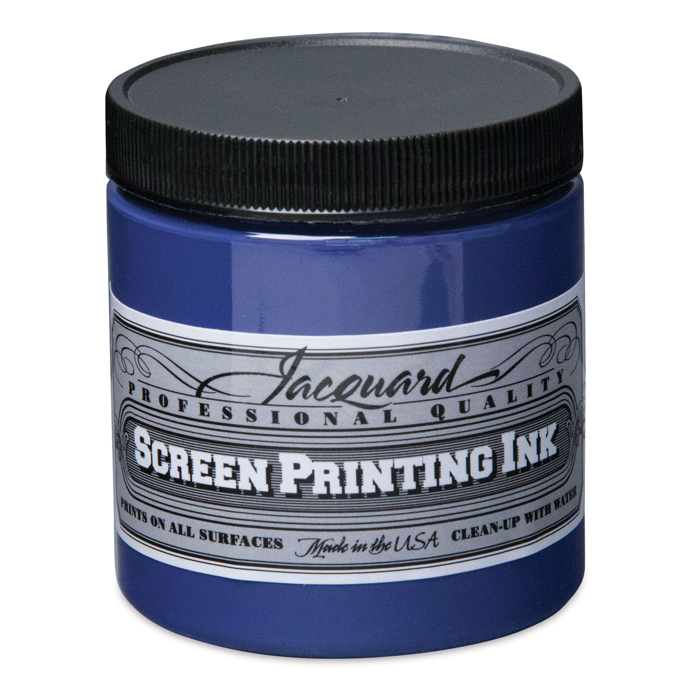 Jacquard Screen Printing Ink - Opaque Navy, 8 oz | BLICK Art Materials