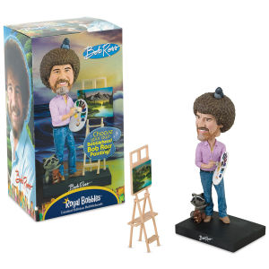 Royal Bobbles Bob Ross Bobblehead | BLICK Art Materials