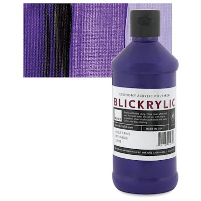 Blickrylic Student Acrylics - Violet, Pint | BLICK Art Materials