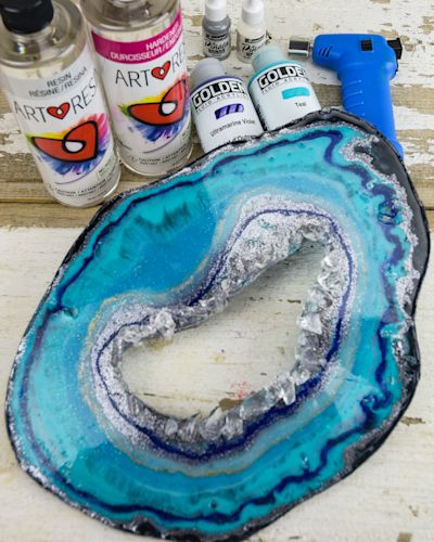 Freeform Resin Geode - Project Ideas | BLICK Art Materials