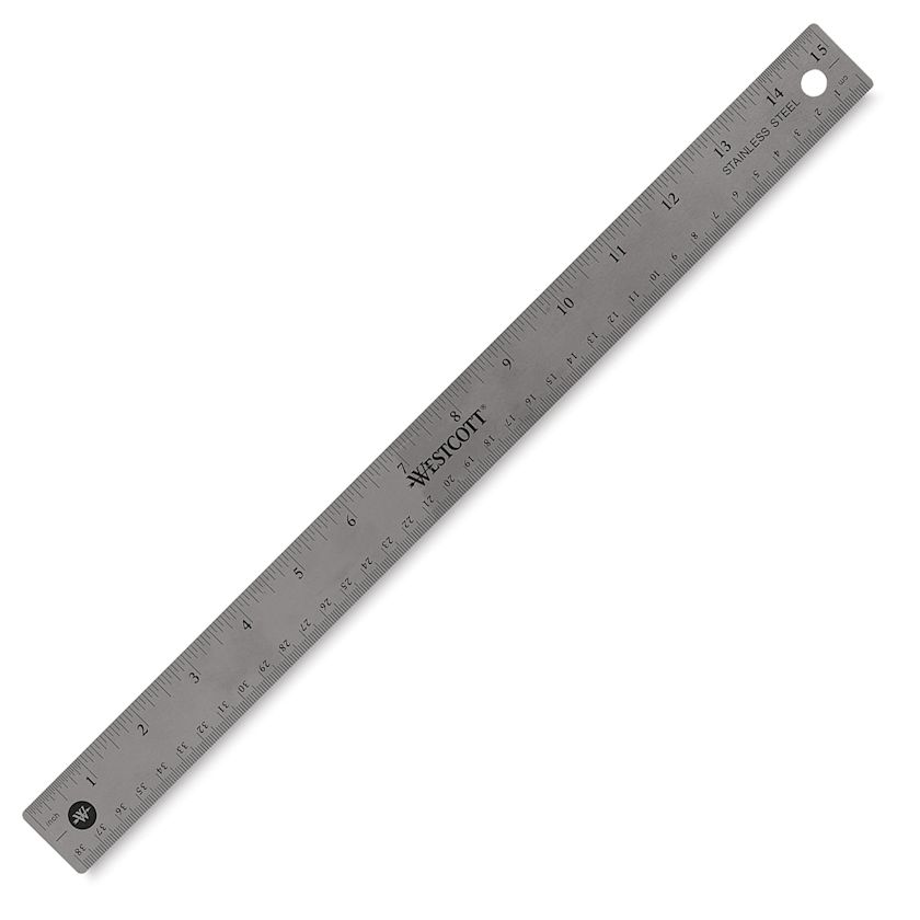 Westcott Flexible Stainless Steel Ruler - 15", Flexible | BLICK Art ...