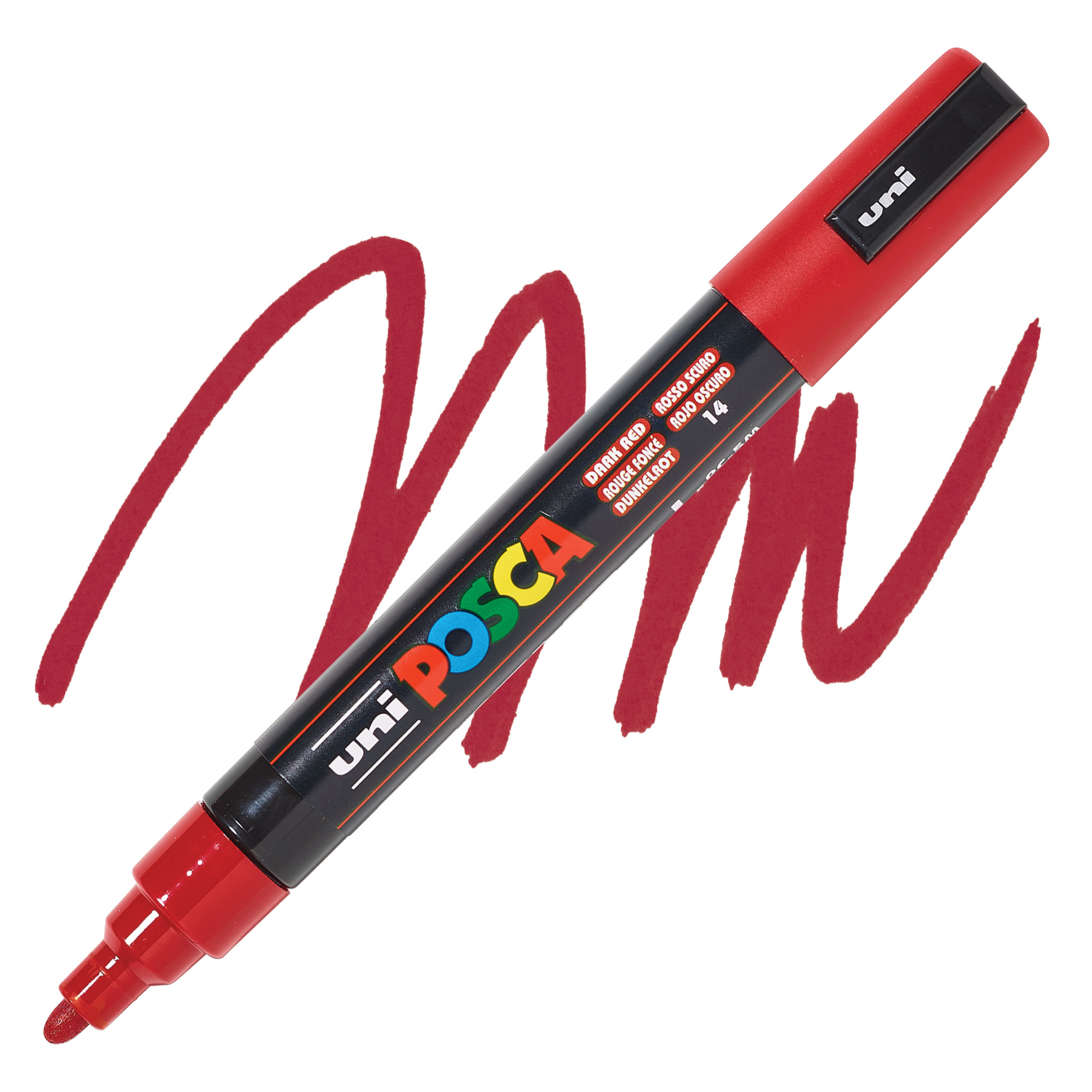 Posca Paint Marker - Dark Red, Bullet Tip, 2.5 mm | BLICK Art Materials