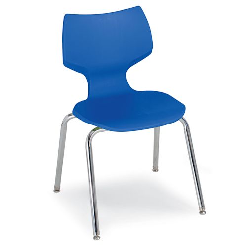 Smith System Flavors Stack Chair - 18", Persian Blue | BLICK Art Materials