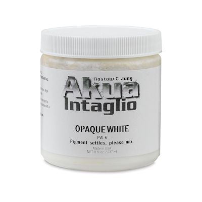 Akua Intaglio Ink - Opaque White, 237 ml | BLICK Art Materials