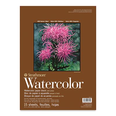 Strathmore 400 Series Watercolor Block - 11" x 15", 15 Sheets | BLICK ...