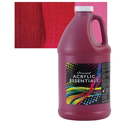 Chromacryl Acrylic Essentials - Cool Red, Half Gallon | BLICK Art Materials