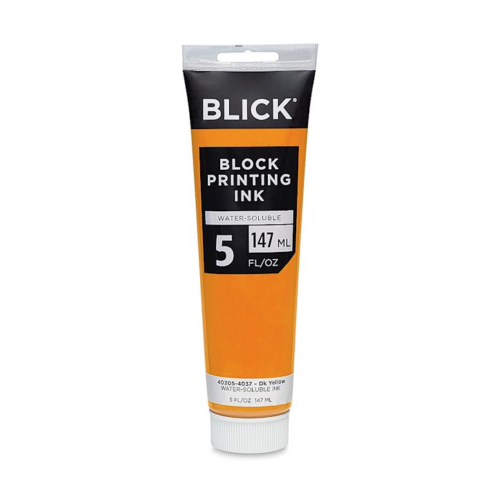 Blick Water-Soluble Block Printing Ink - Dark Yellow, 5 oz Tube | BLICK ...