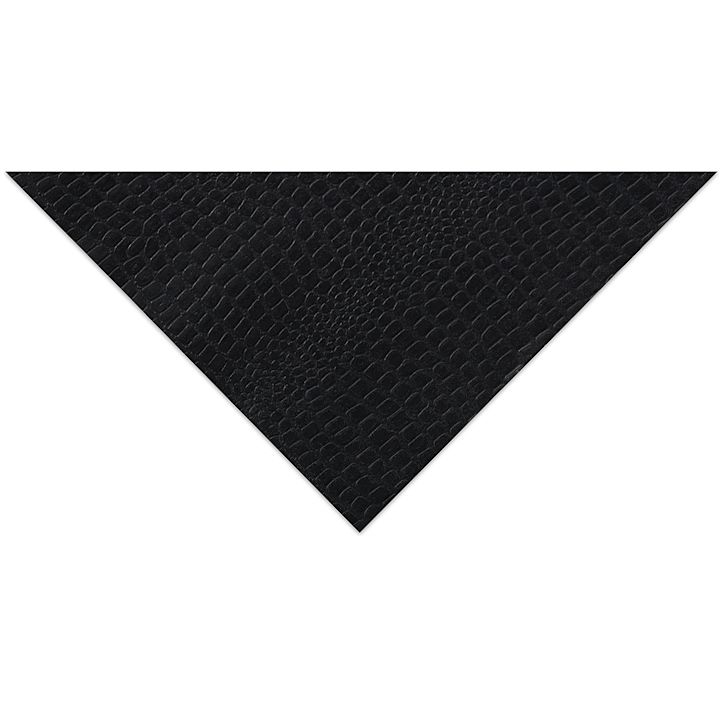 Black Ink Embossed Reptilian Paper - Shiny Black | BLICK Art Materials