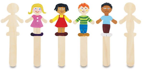 Creativity Street Wood Craft Stick Shapes | BLICK Art Materials