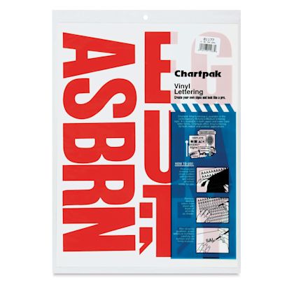 Chartpak Vinyl Letters – 4” Capital Letters, Red | BLICK Art Materials