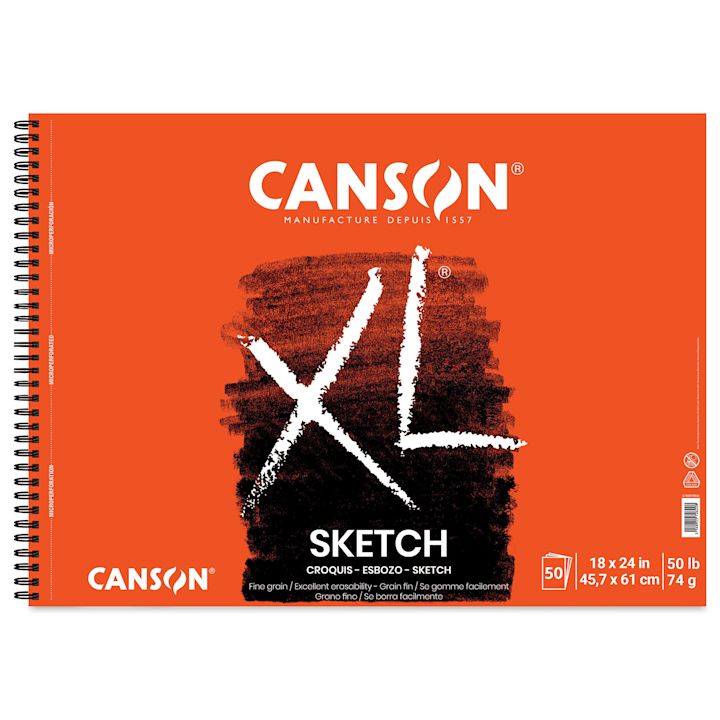 Canson XL Sketch Pad - 18" x 24", Wirebound Top, 50 Sheets | BLICK Art ...