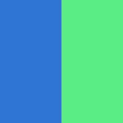 Rexlace Duo - 100 yards, Neon Blue/Neon Green | BLICK Art Materials