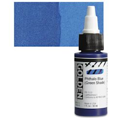 Golden High Flow Acrylics - Phthalo Blue (Green Shade), 1 oz bottle ...
