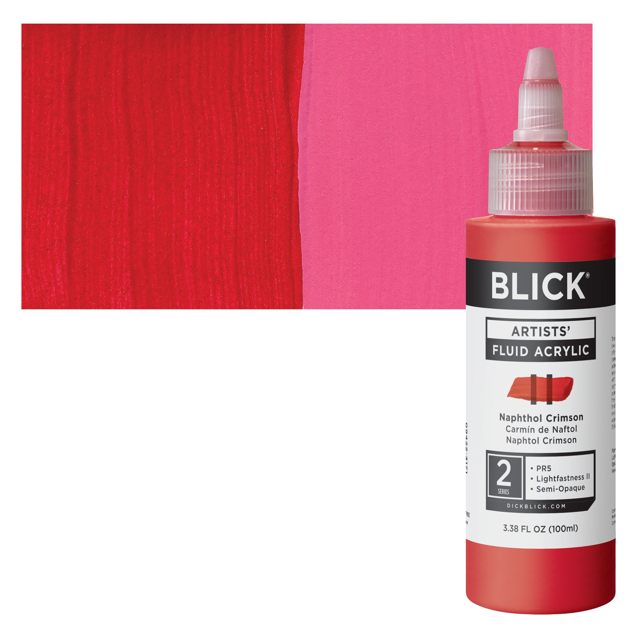 Blick Artists’ Fluid Acrylic - Naphthol Crimson, 100 ml | BLICK Art ...