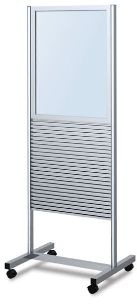 Testrite Slatwall Panel - Double Sided Slatwall Stand with Header ...