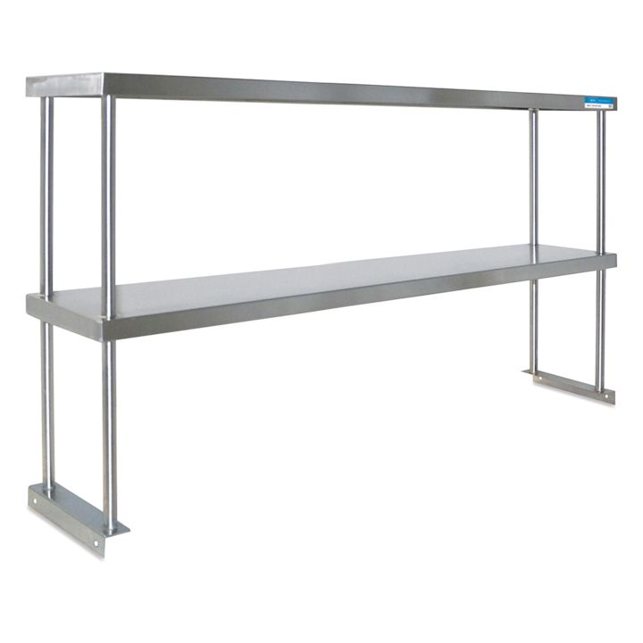 Diversified Spaces Stainless Steel Shelf - Double Shelf, 72"L x 12" W ...