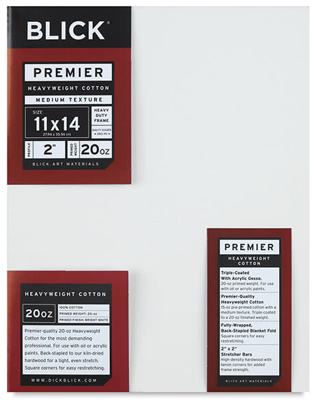 Blick Premier Heavyweight Stretched Cotton Canvas | BLICK Art Materials