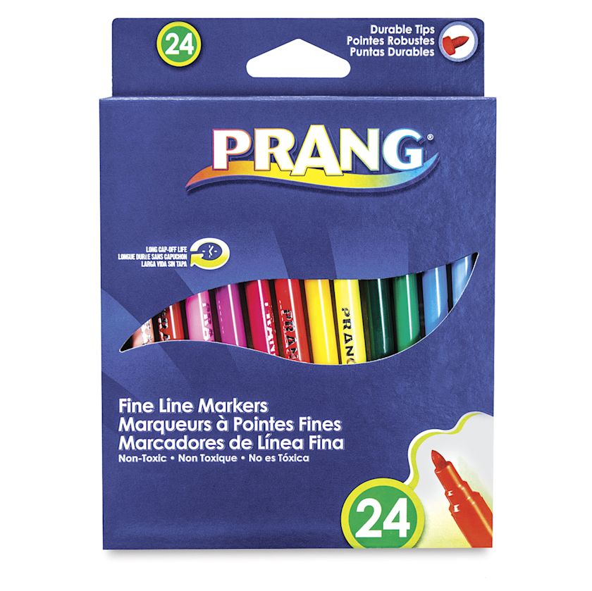 Prang Fine Line Marker Set - Assorted Colors, Set of 24 | BLICK Art ...