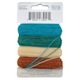 Beadsmith Knot-It Waxed Brazilian Cord - Beach N' Sea, Pkg of 4, 60 yds ...
