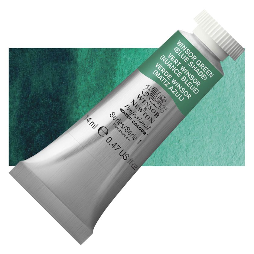 Winsor & Newton Professional Watercolor - Winsor Green (Blue Shade), 14 ...