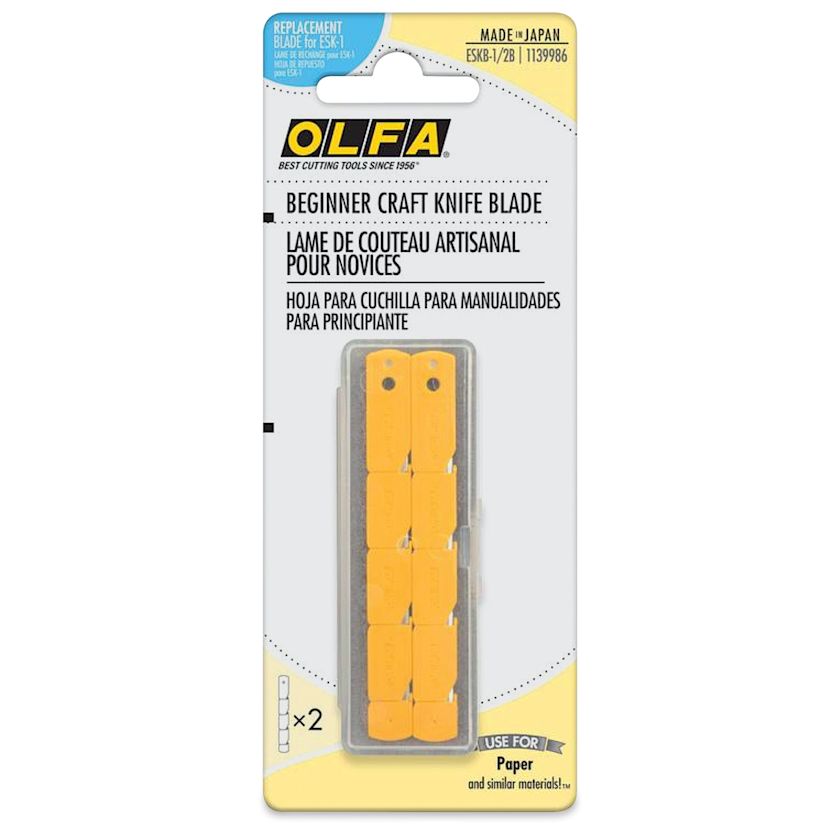 Olfa Beginner Craft Knife - Replacement Blades, Pkg of 2 | BLICK Art ...