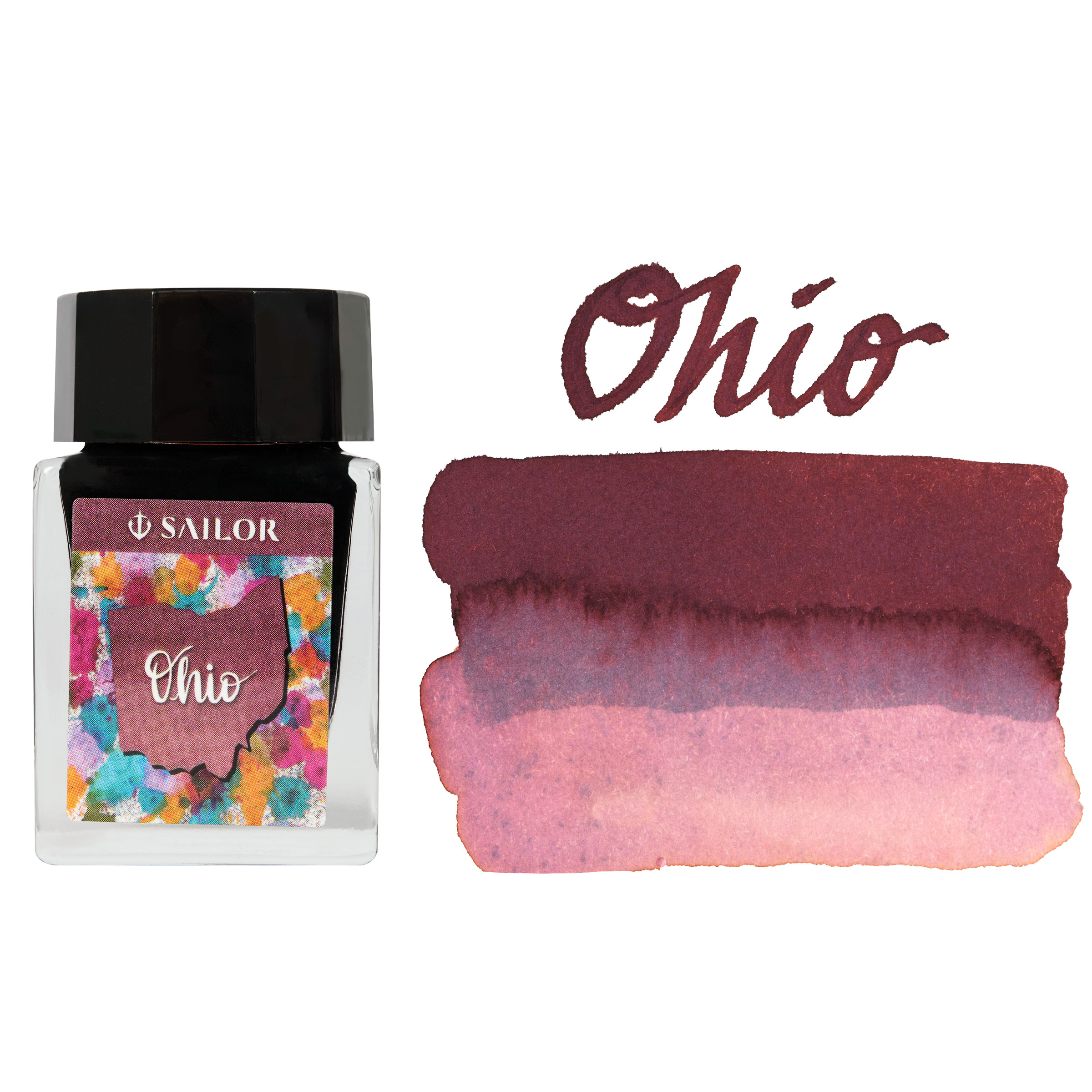 Sailor USA State Ink - Ohio, Mahogony, 20 ml | BLICK Art Materials