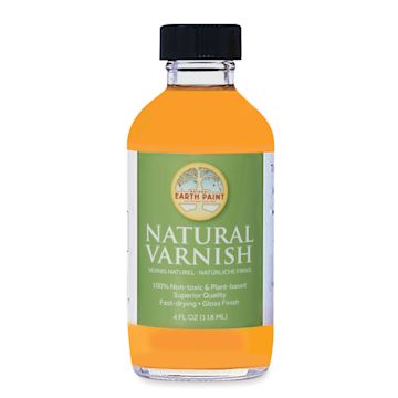 Natural Earth Paint Natural Varnish - 4 oz Glass Bottle | BLICK Art ...