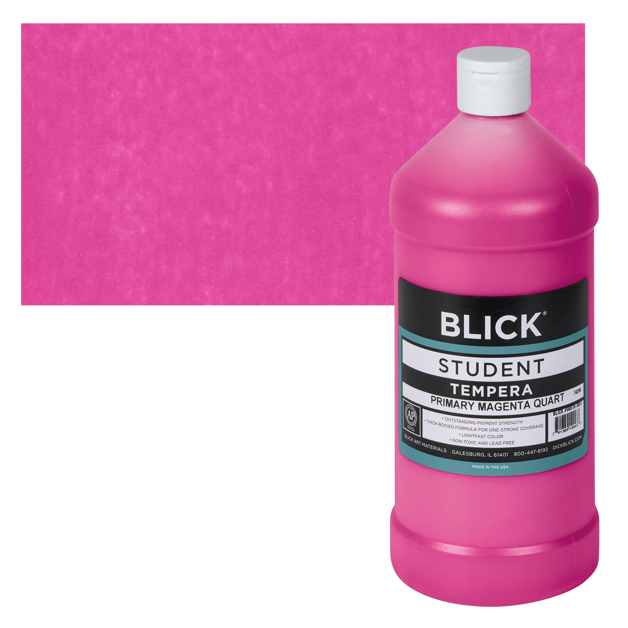 Blick Student Grade Tempera - Primary Magenta, 32 oz | BLICK Art Materials