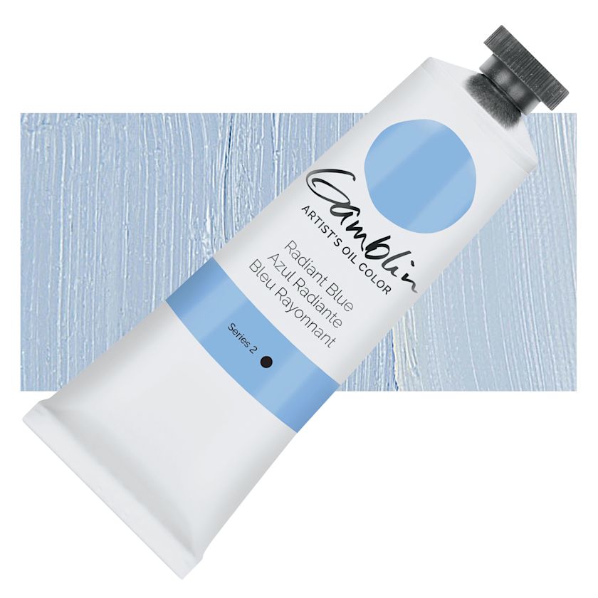 Gamblin Artist's Oil Color - Radiant Blue, 37 ml tube | BLICK Art Materials