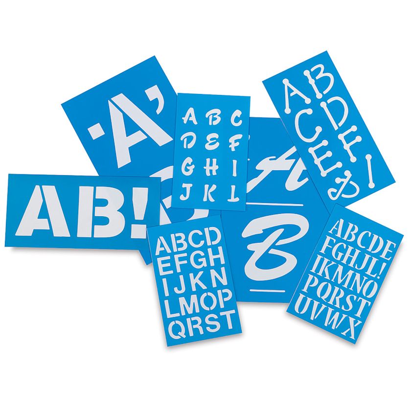 Westcott BetterLetter Plastic Letter Stencils | BLICK Art Materials