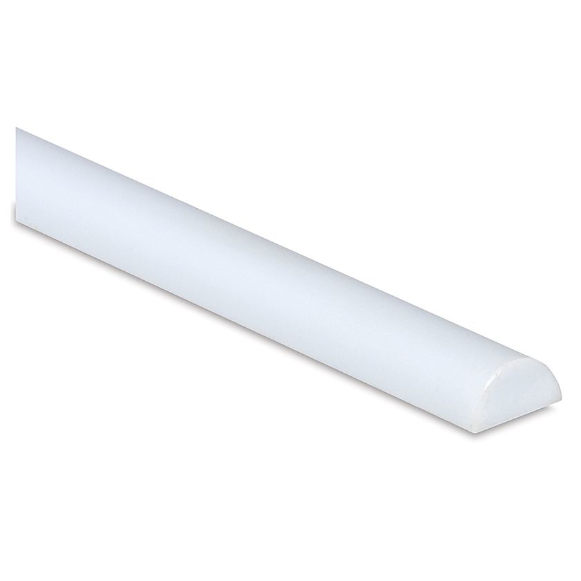 Plastruct Plastic Half-Round Rod - Pkg of 5, 0.25" Dia × 0.125" H × 10 ...