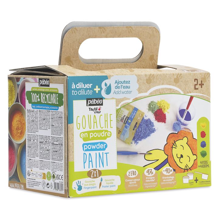 Pebeo Tactilcolor Powder Gouache Paints - Assorted Colors, 100 g (3.5 ...