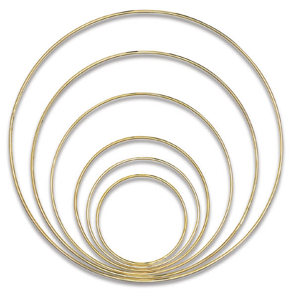 Gold-Tone Welded Macramé Rings | BLICK Art Materials