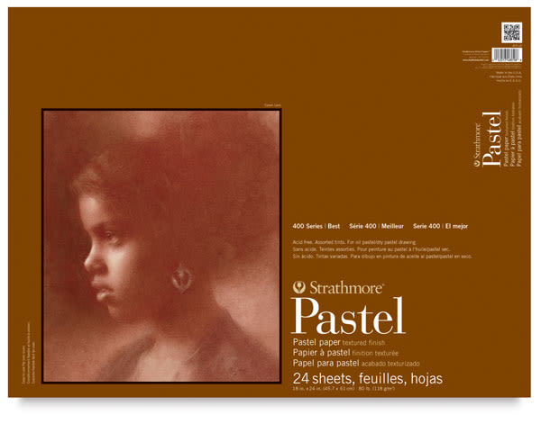 Strathmore 400 Series Pastel Paper Pad - 18" x 24", Assorted Colors, 24 ...