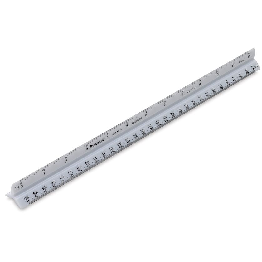 Staedtler Triangular Scale - 12", Engineer | BLICK Art Materials
