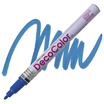 Decocolor Paint Marker - Blue, Fine Tip | BLICK Art Materials