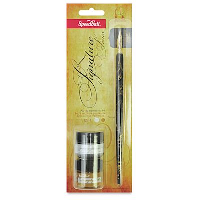 Speedball Calligraphy Set - Silver and Gold Ink | BLICK Art Materials